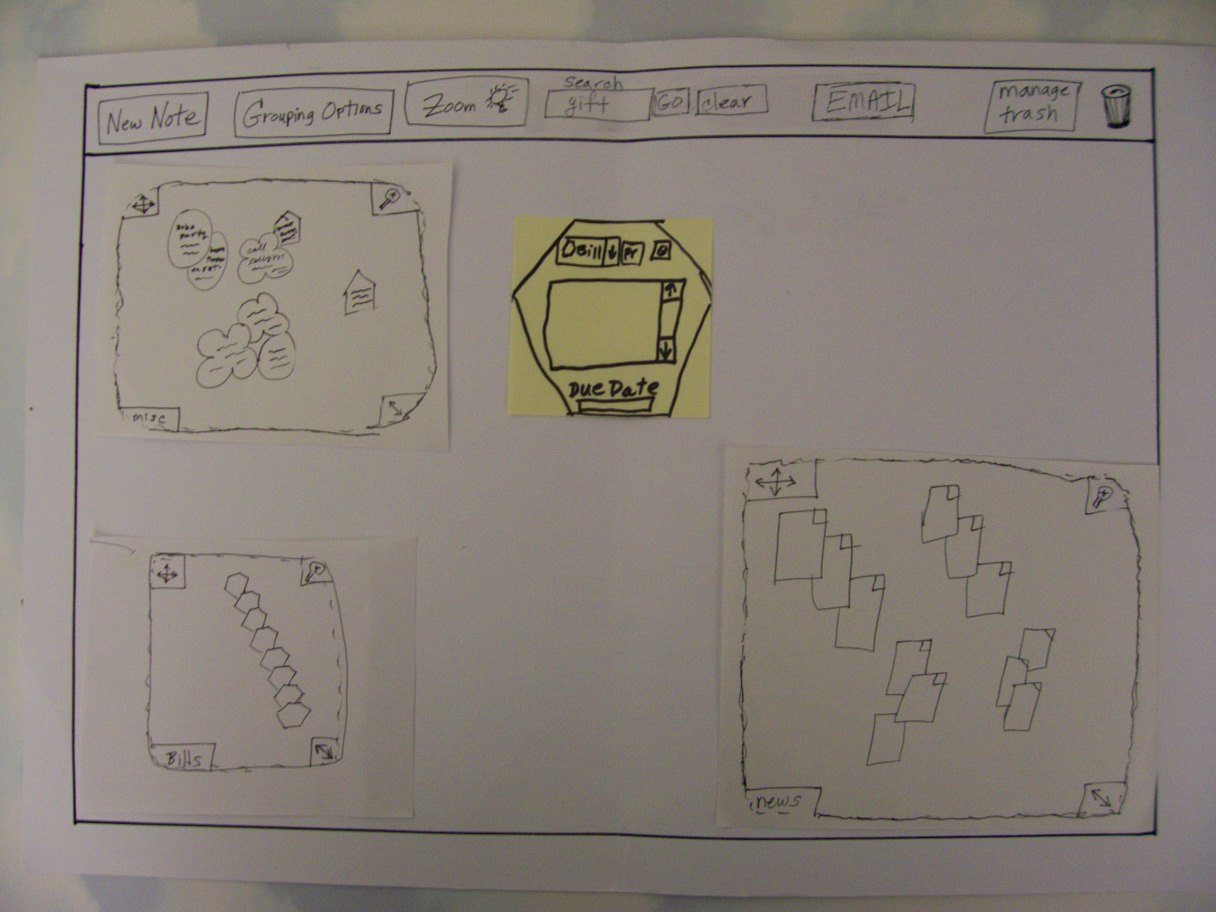 Disorganizer: Paper Prototype